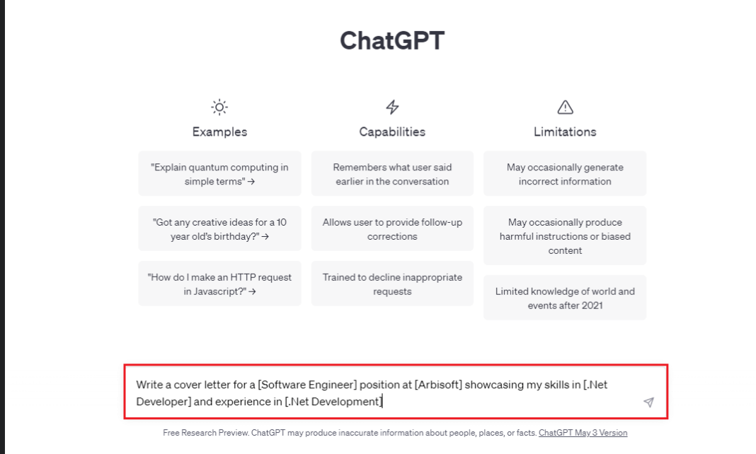 How to use Chat GPT to write a Cover Letter (Complete Guide) - Bright Scholarship