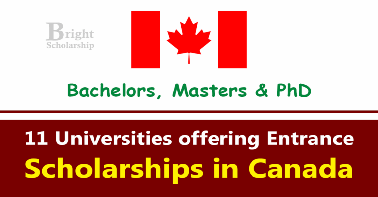 11 Universities offering Entrance Scholarships in Canada 2025-26 ...