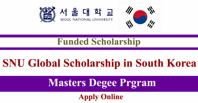 SNU Global Scholarship 2025 in South Korea (Fully Funded) - Bright ...