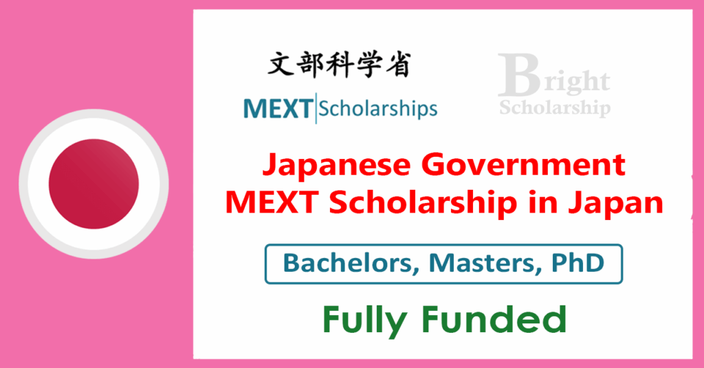 Japanese Government MEXT Scholarship 2026-27 in Japan (Fully Funded ...