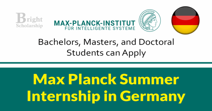 Max Planck Summer Internship 2026 in Germany (Fully Funded) - Bright ...